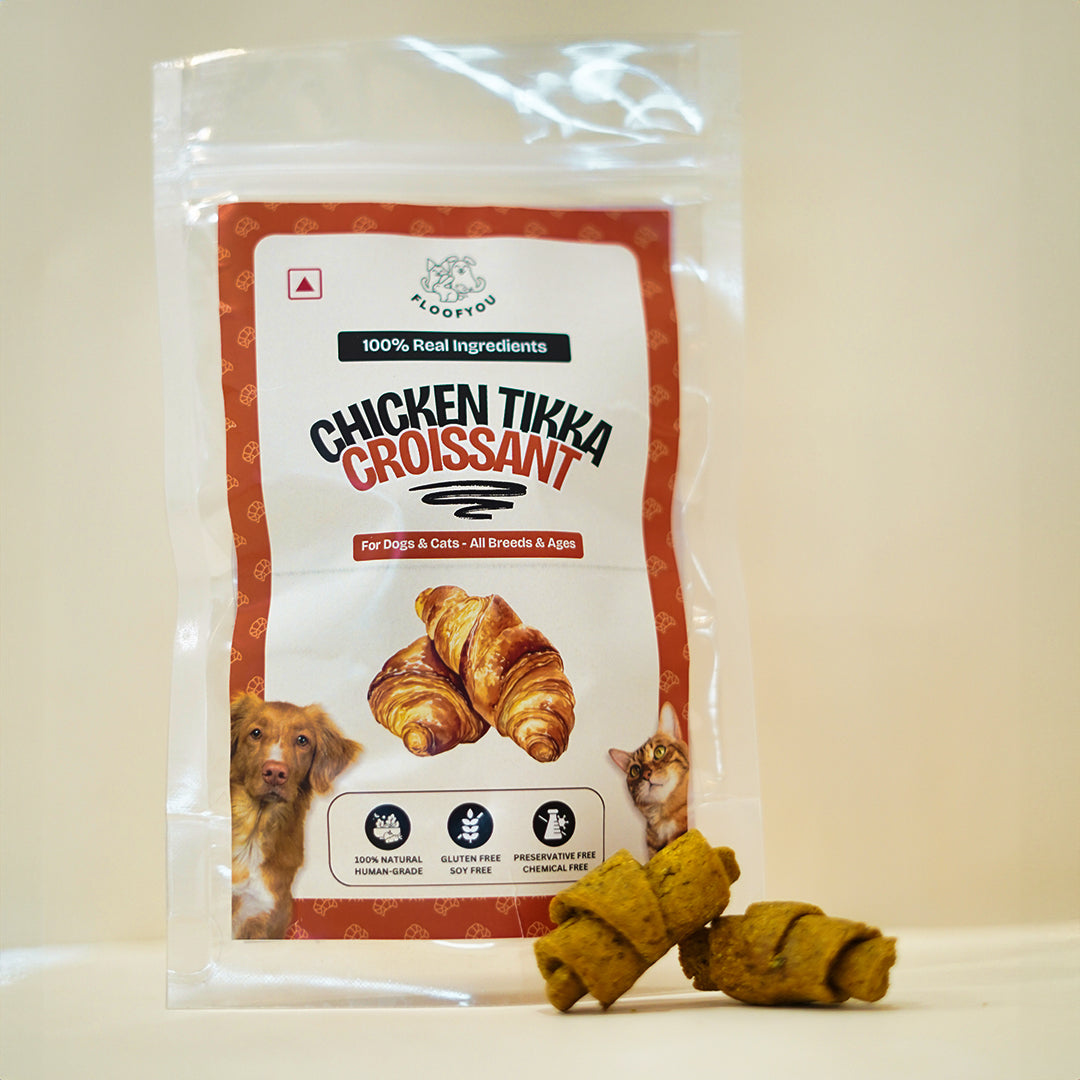 Chicken Tikka Croissant Natural Healthy Dog Treat – FloofYou