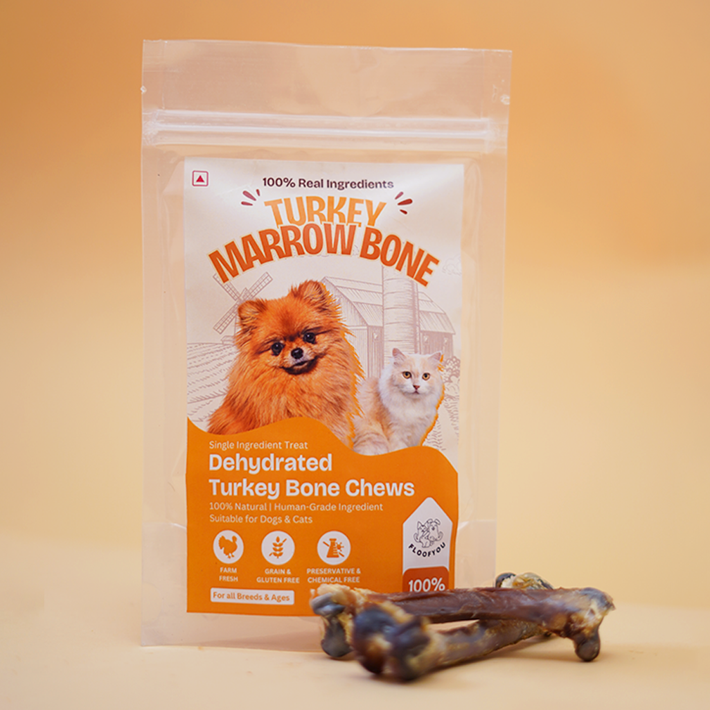 Turkey Marrow Bone Small Dehydrated Natural Healthy Cat Chew – FloofYou